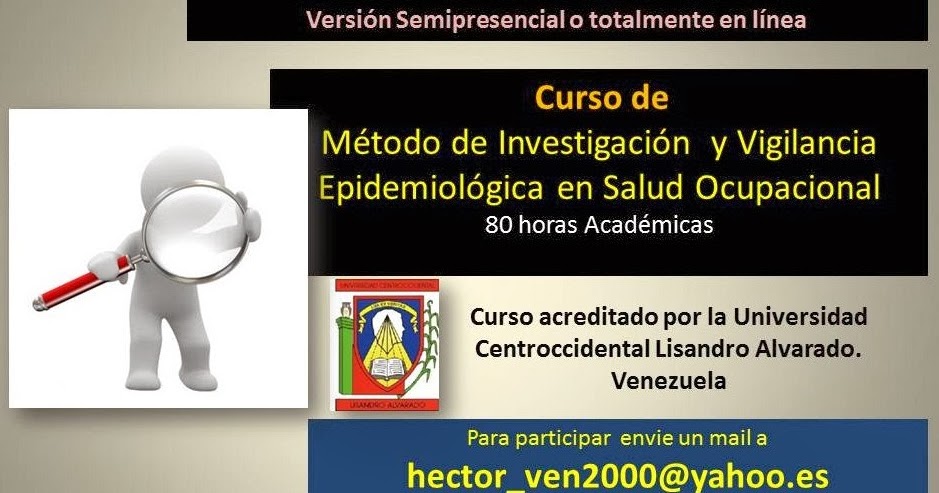 Enfoque Ocupacional en la Red.Salud y Seguridad Laboral: Curso Vigilancia Epidemiologica en ...