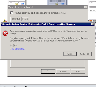 All Things Techie .net: DPM 2012 Not Generating E-mail Reports after Upgrading to SP1