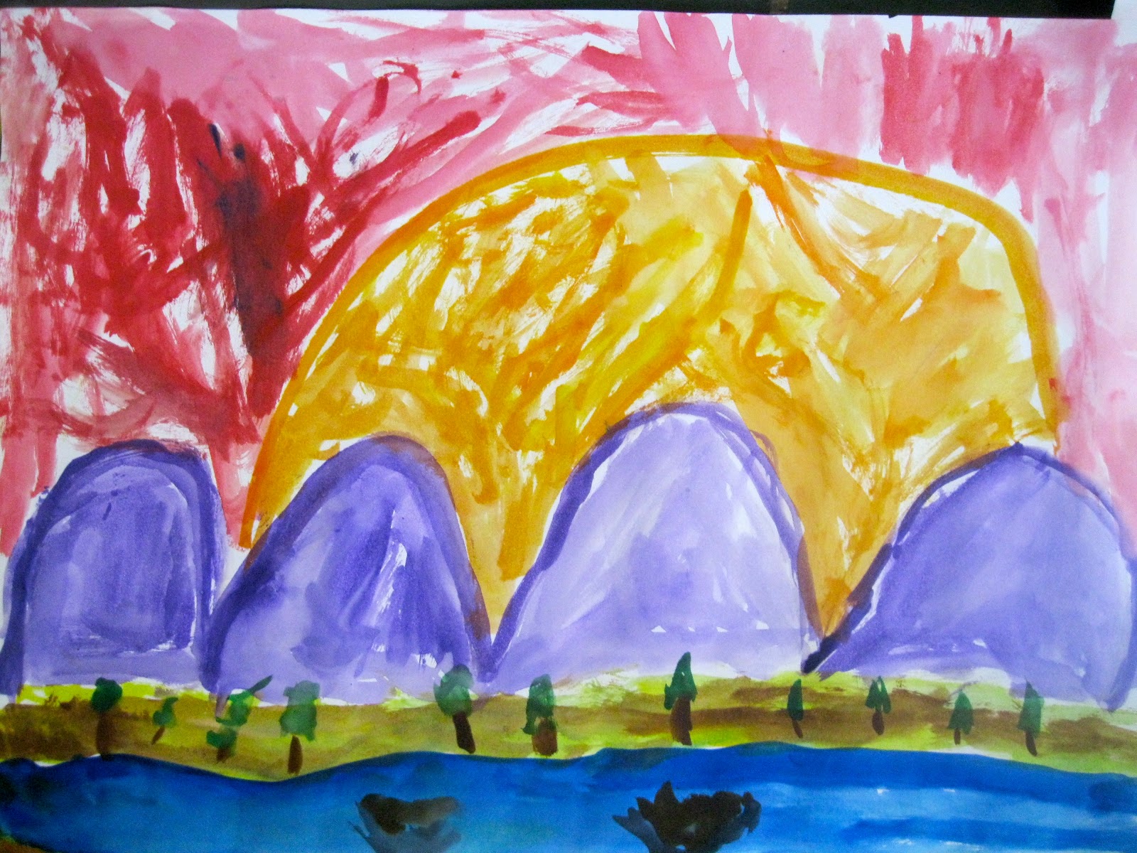 Angie Villa Art & Education: Watercolor Painting with Kindergarten
