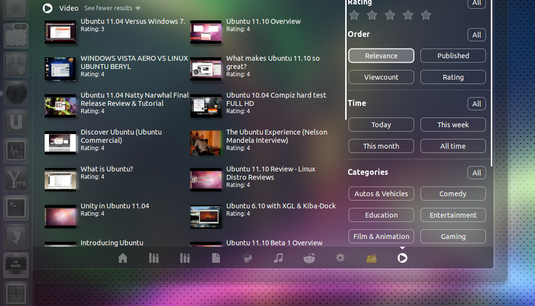 YouTube Scope For Unity Video Lens With Support For VLC, Minitube, More ~ Web Upd8: Ubuntu ...
