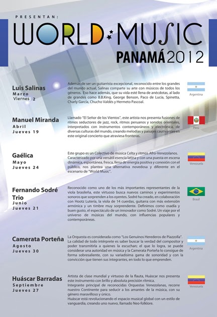 Etcétera Blog Panamá: World Music Panamá 2012