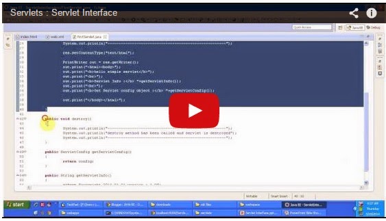 JAVA EE: Servlets : Servlet Interface JAVA EE: Servlets : Servlet Interface