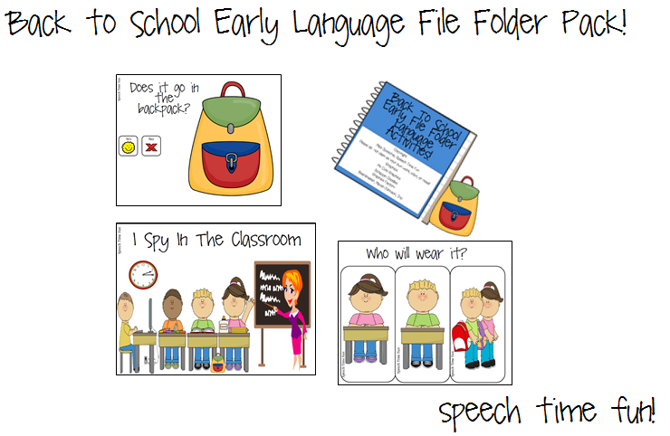 Back To School Early Language File Folder Activities! ((AND GIVEAWAY ...