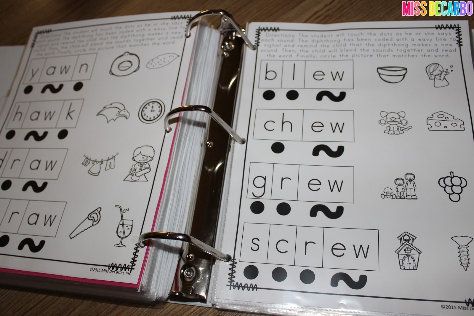 A Tour of My No Prep Intervention Binder - Miss DeCarbo