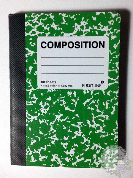 An Elegant Touch: A Mini Composition Notebook Transformation!