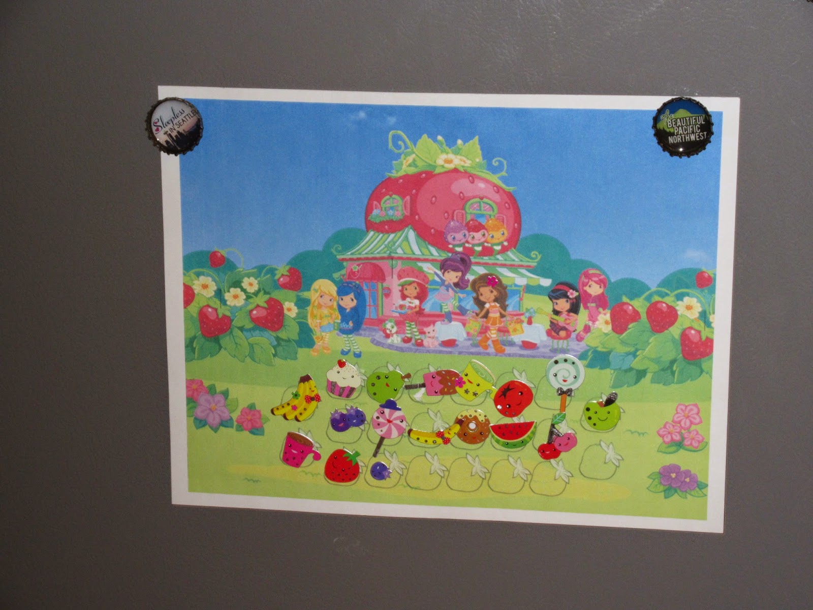 Red Write Returning: Strawberry Shortcake Chore Chart