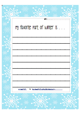 FREEBIE - Winter Writing | Teach123