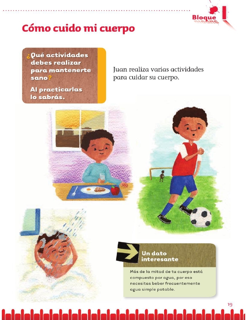 Cómo cuido mi cuerpo - Bloque I - Lección 3 ~ Apoyo Primaria