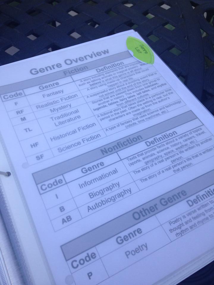 Reading Binder - For the Love of Teaching