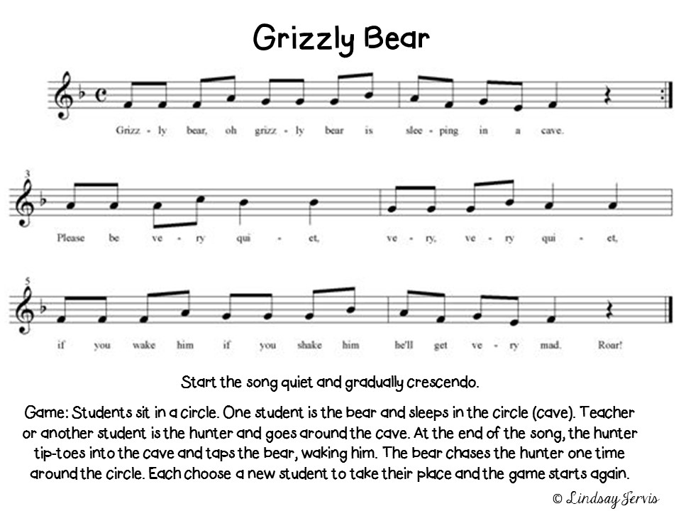 Kodaly Inspired Classroom: The Bear Snores On