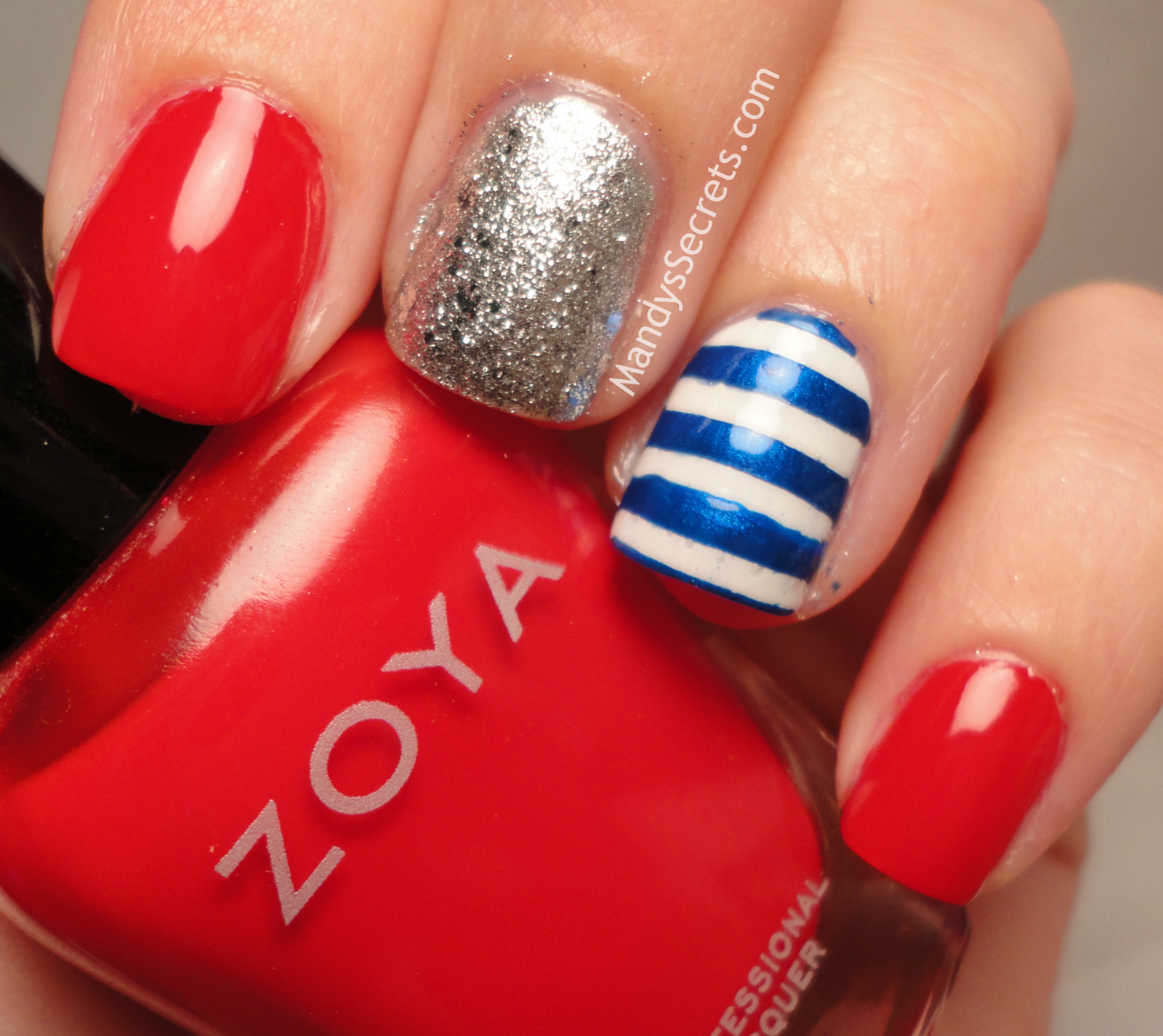 MandysSecrets NOTD Simple Easy Fourth Of July Nails X 2 mandyssecrets-notd-simple-easy-fourth-of-july-nails-x-2