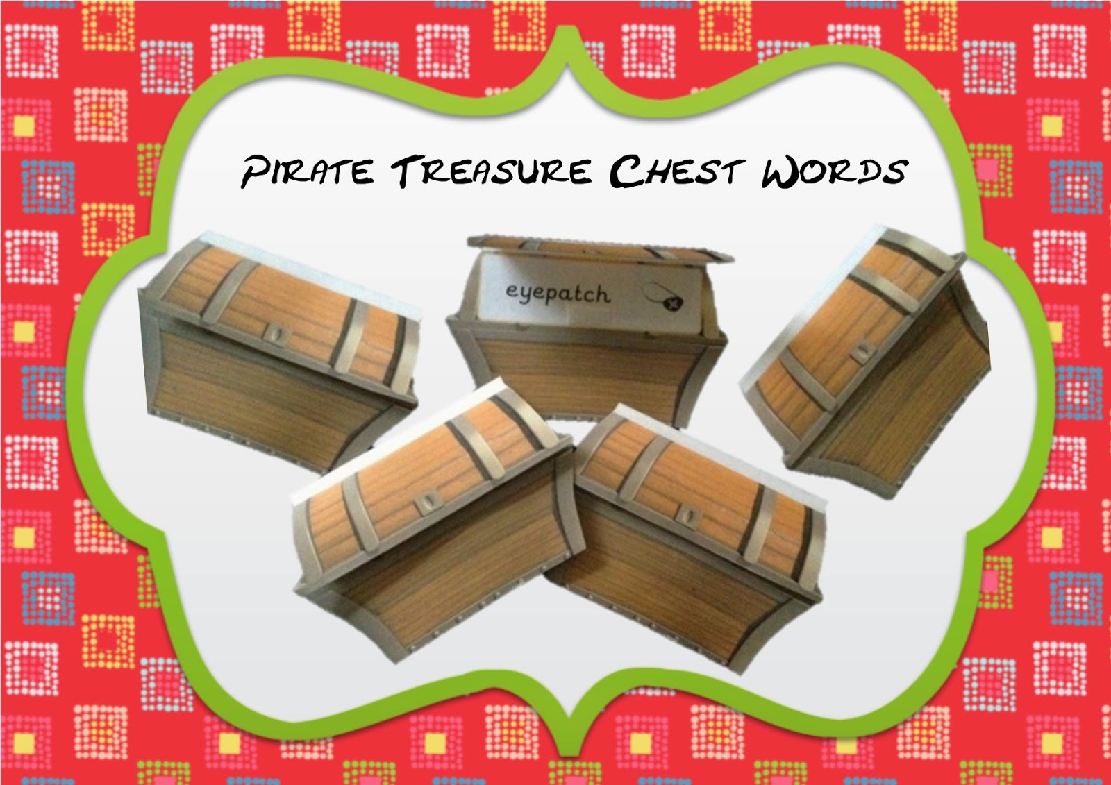 Simply Kids Learning: Pirate Word Cards Hidden in a Treasure Chest ... Simply Kids Learning: Pirate Word Cards Hidden in a Treasure Chest ...