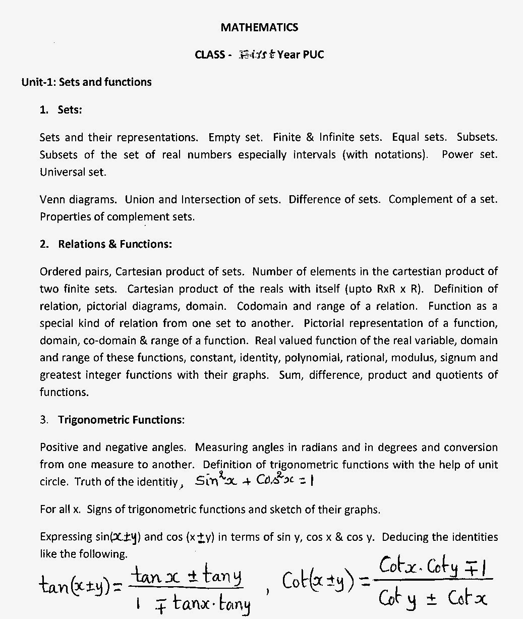 KCET Maths Syllabus Karnataka CET Maths Syllabus 2017 KCET kcet-maths-syllabus-karnataka-cet-maths-syllabus-2017-kcet