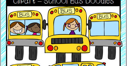 Another Clipart Set - School Bus Doodles | The Itty Bitty Teacher