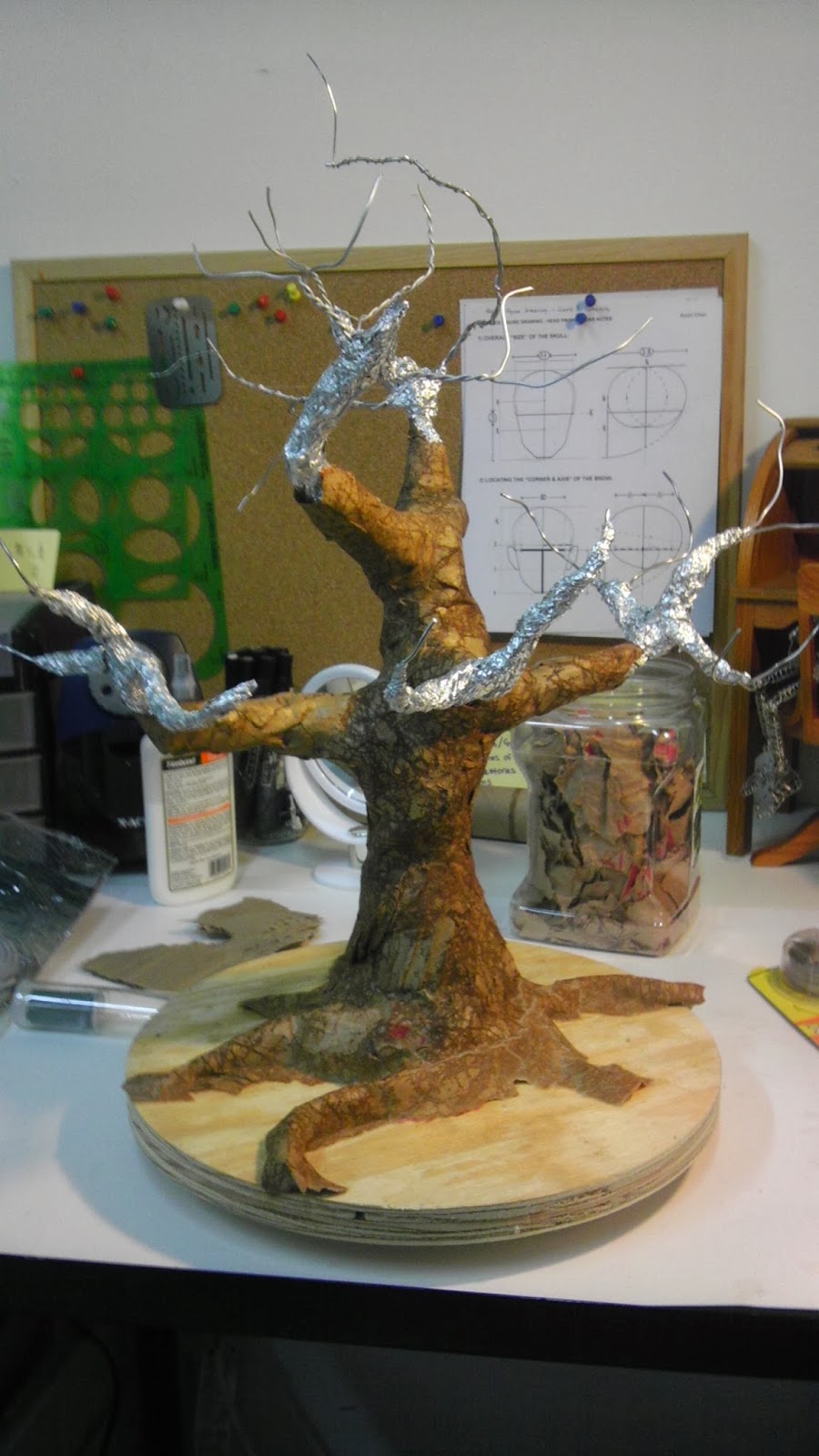 The Art Of Rachel D Mark Brown Paper Bag Tree WIP the-art-of-rachel-d-mark-brown-paper-bag-tree-wip