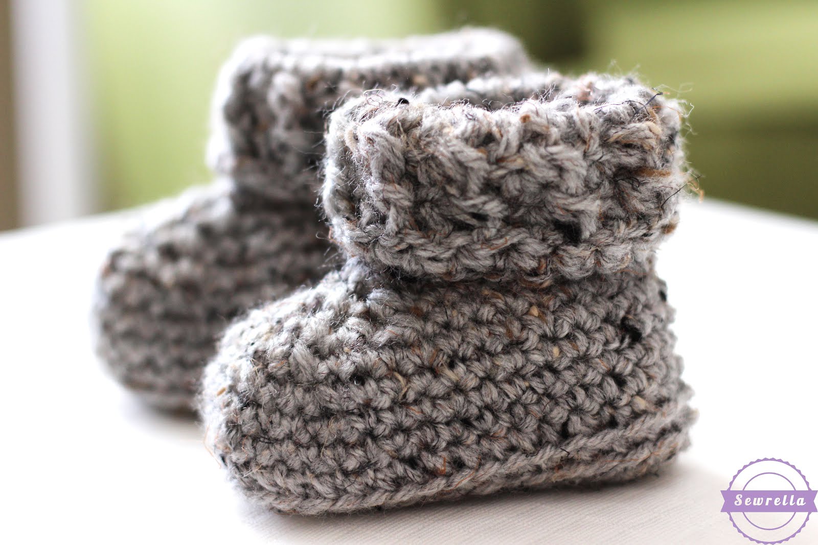 The Parker Crochet Baby Booties Sewrella the-parker-crochet-baby-booties-sewrella