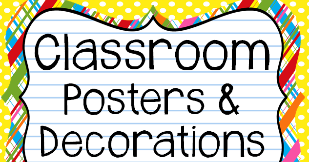 Classroom Posters | TheHappyTeacher