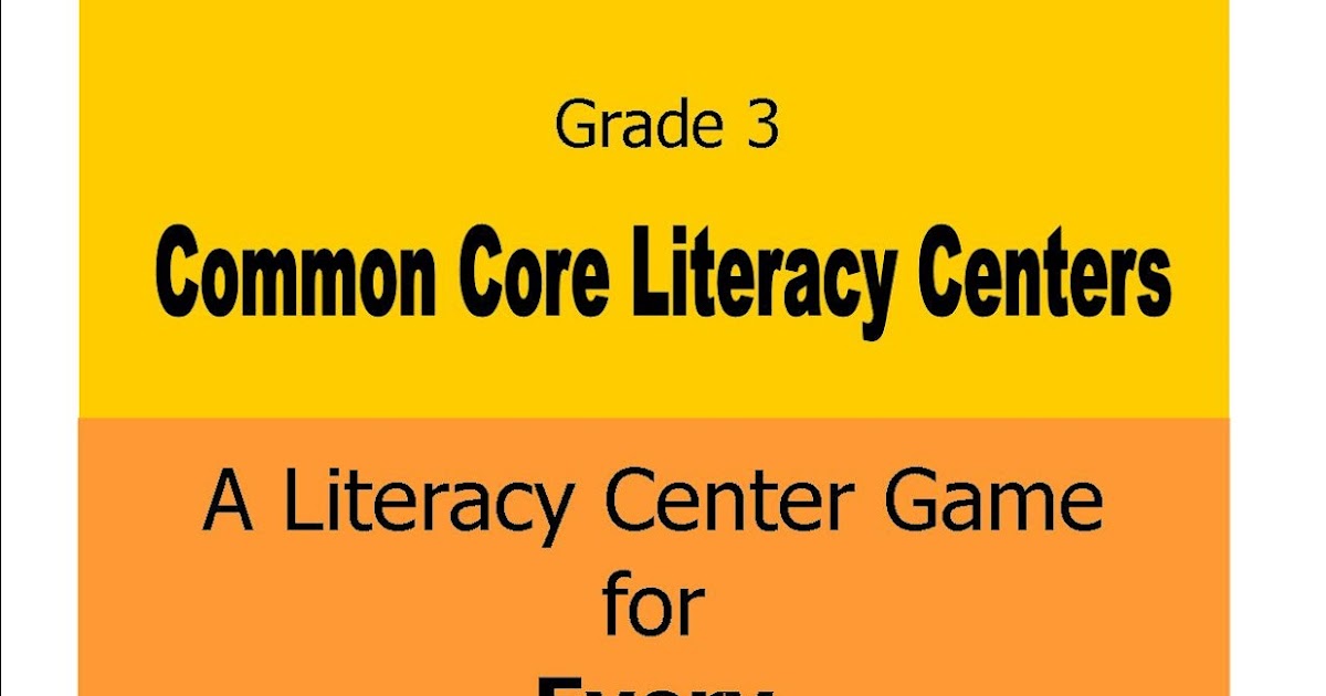 Simply Centers: Third Grade Common Core Literacy Centers For Every ...