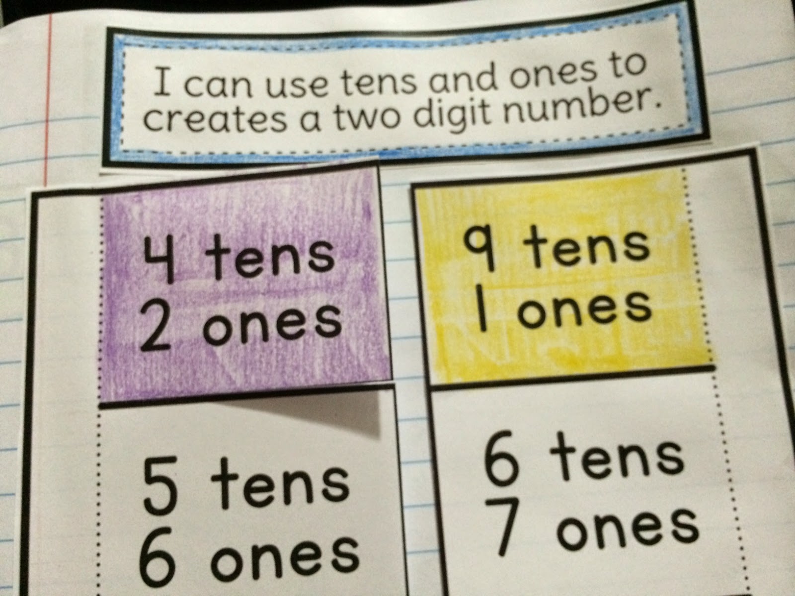 Primary Possibilities: Interactive Math Journals { Place Value }