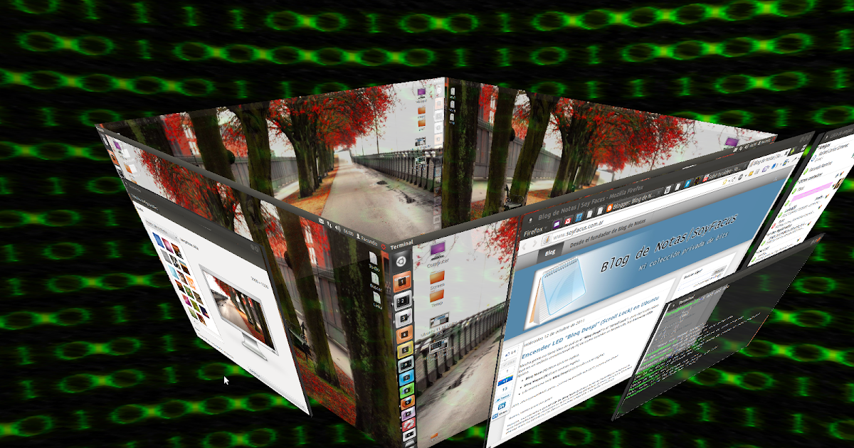 Cubo de Compiz en Unity - Ubuntu 11.10 (Actualización) » Blog de Notas ... Cubo de Compiz en Unity - Ubuntu 11.10 (Actualización) » Blog de Notas ...