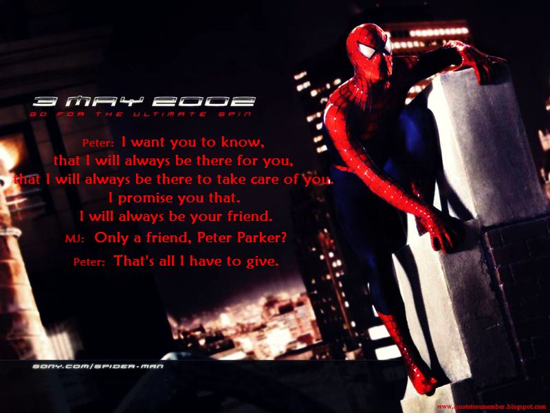 Famous Quotes From Spider Man. Quotesgram
