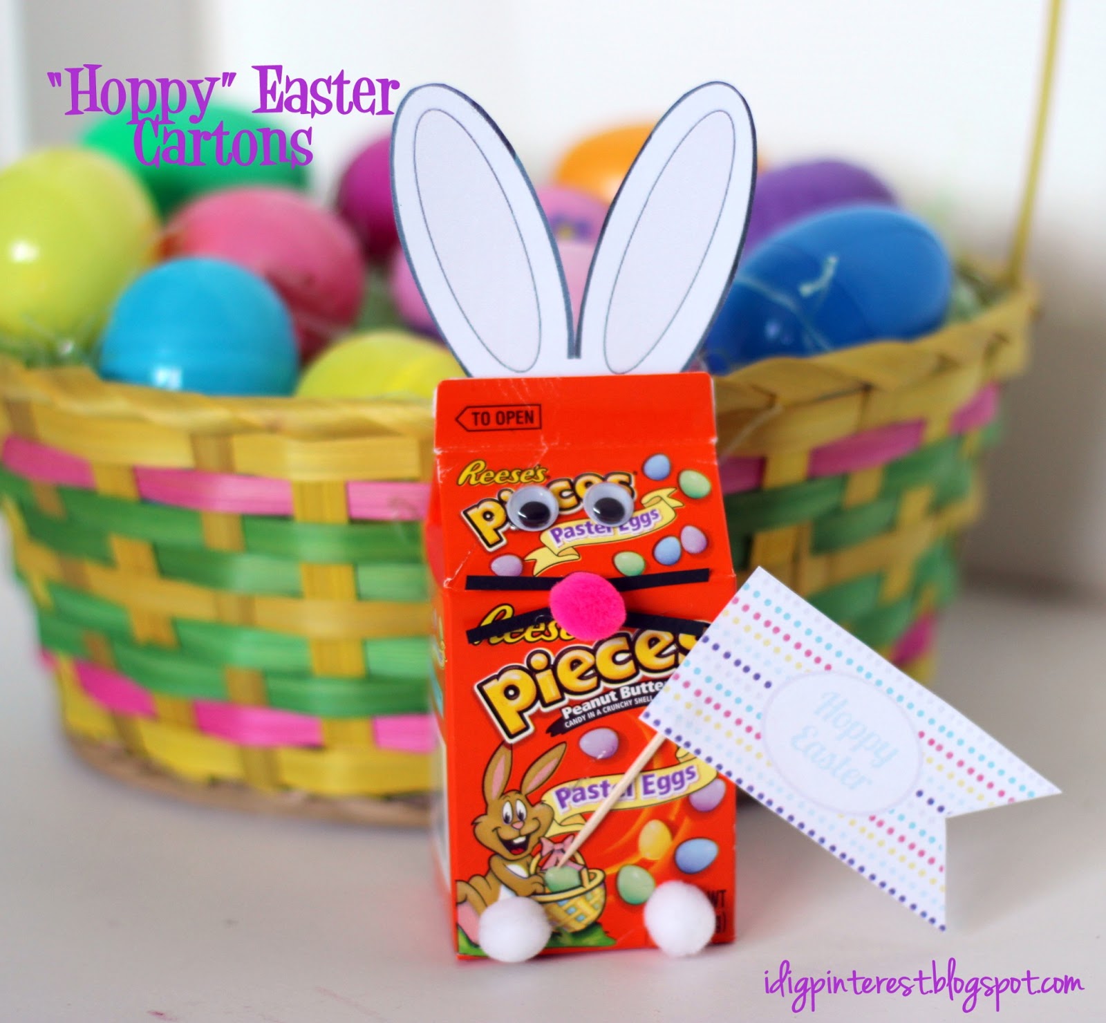 “Hoppy Easter” Bunny Cartons - I Dig Pinterest