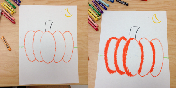 Artsy Blevs: Fall Pumpkin Art Lessons | Color Value and Secondary Colors