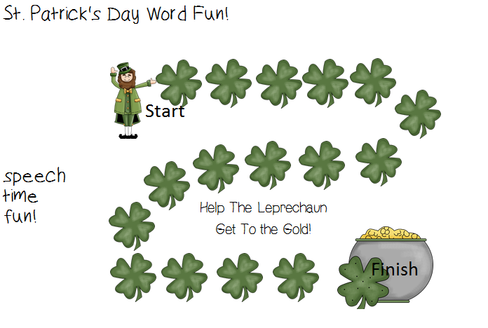 St. Patrick's Day Word Fun! - Speech Time Fun: Speech and Language ...