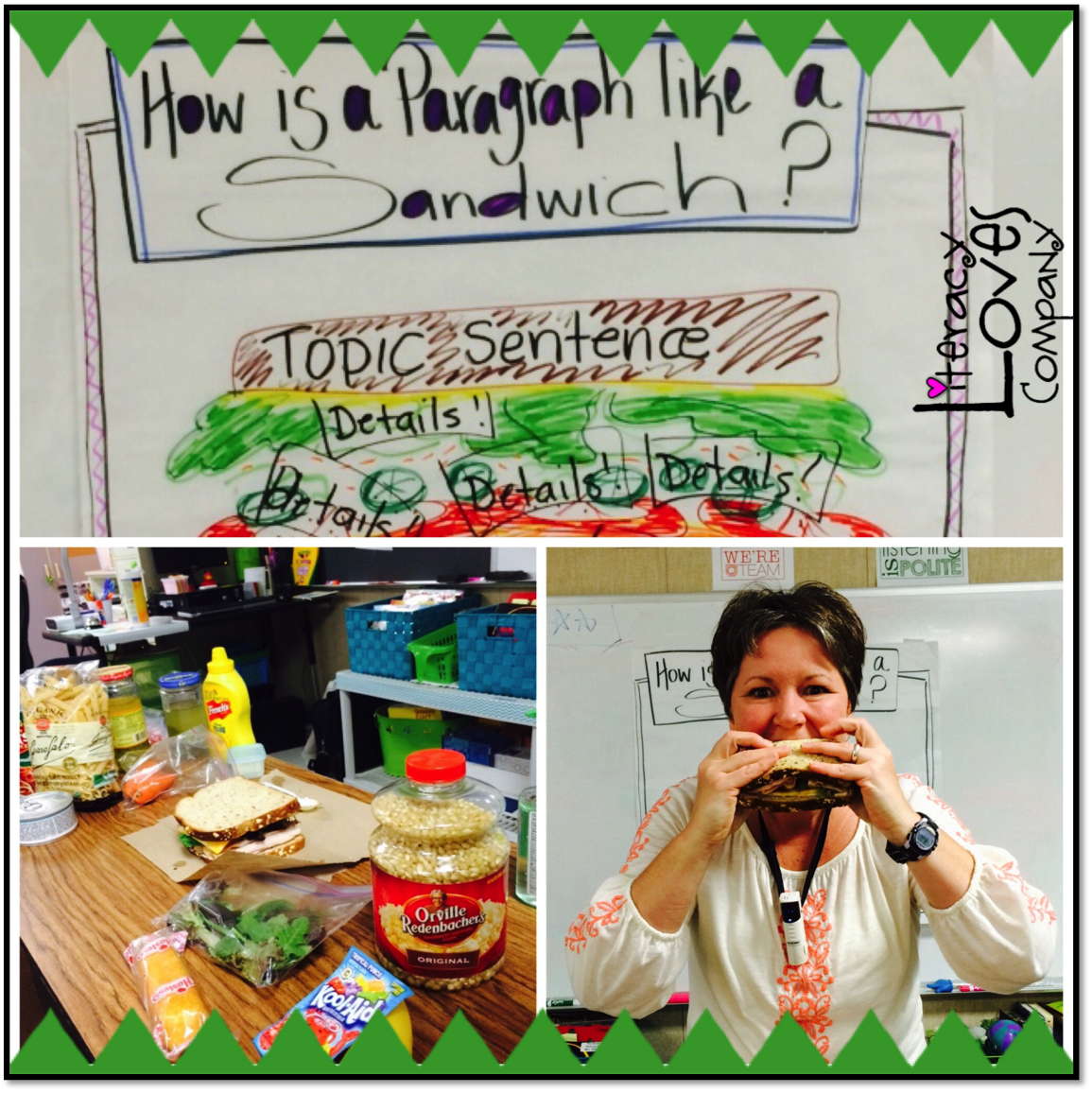Literacy Loves Company: Engaging Students in Writing with a Sandwich