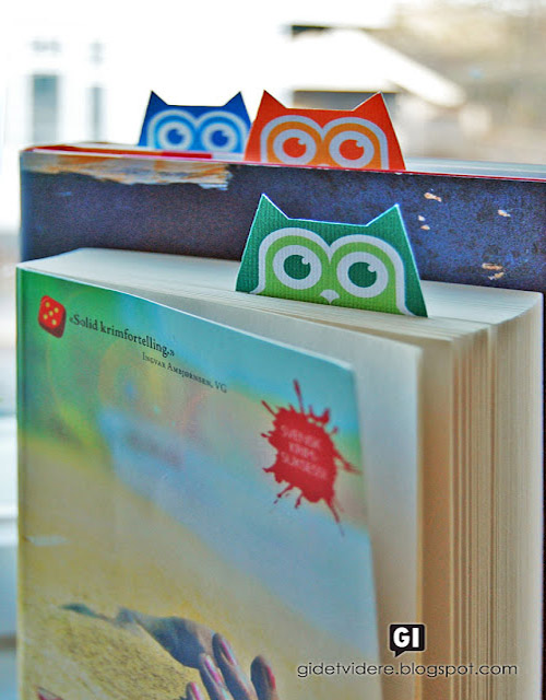 My Owl Barn: Freebie: Owl Bookmark and Card