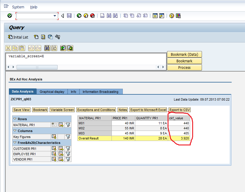 SAP BI, SAP BW: BEX Calculated keyfigure SAP BI, SAP BW: BEX Calculated keyfigure