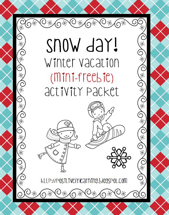 Snow Day! - Classroom Freebies