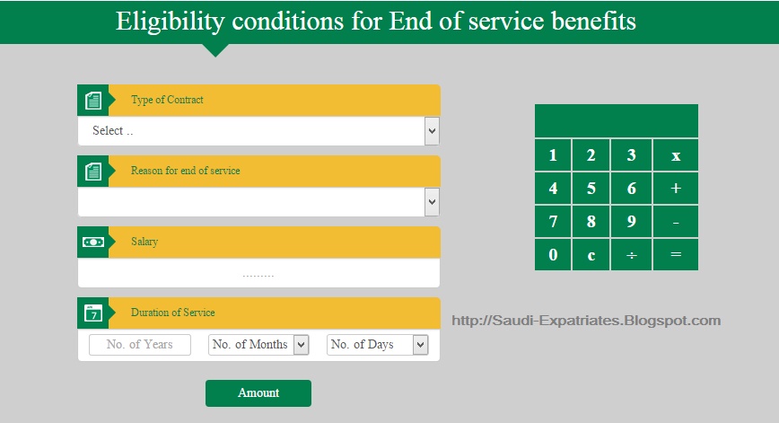 END OF SERVICE BENEFITS IN SAUDI END OF SERVICE BENEFITS IN SAUDI