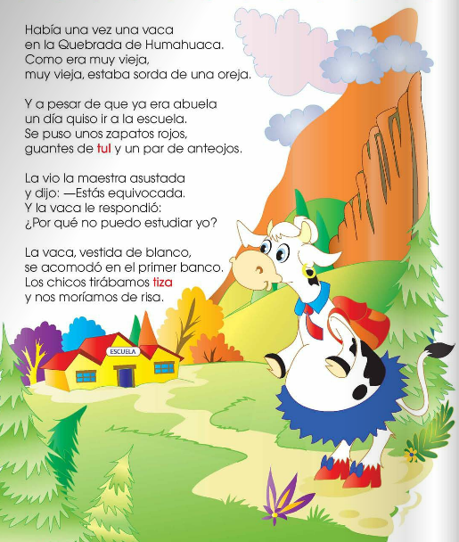 blog de lectura grado tercero: LA VACA ESTUDIOSA