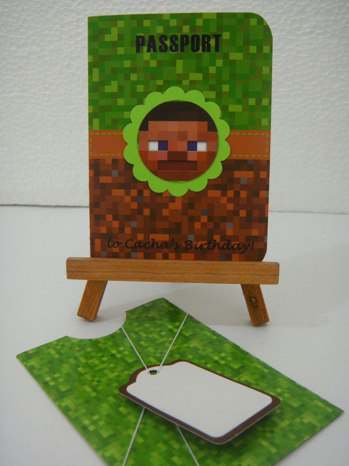 Style UR Party: Minecraft Themed Passport Invites
