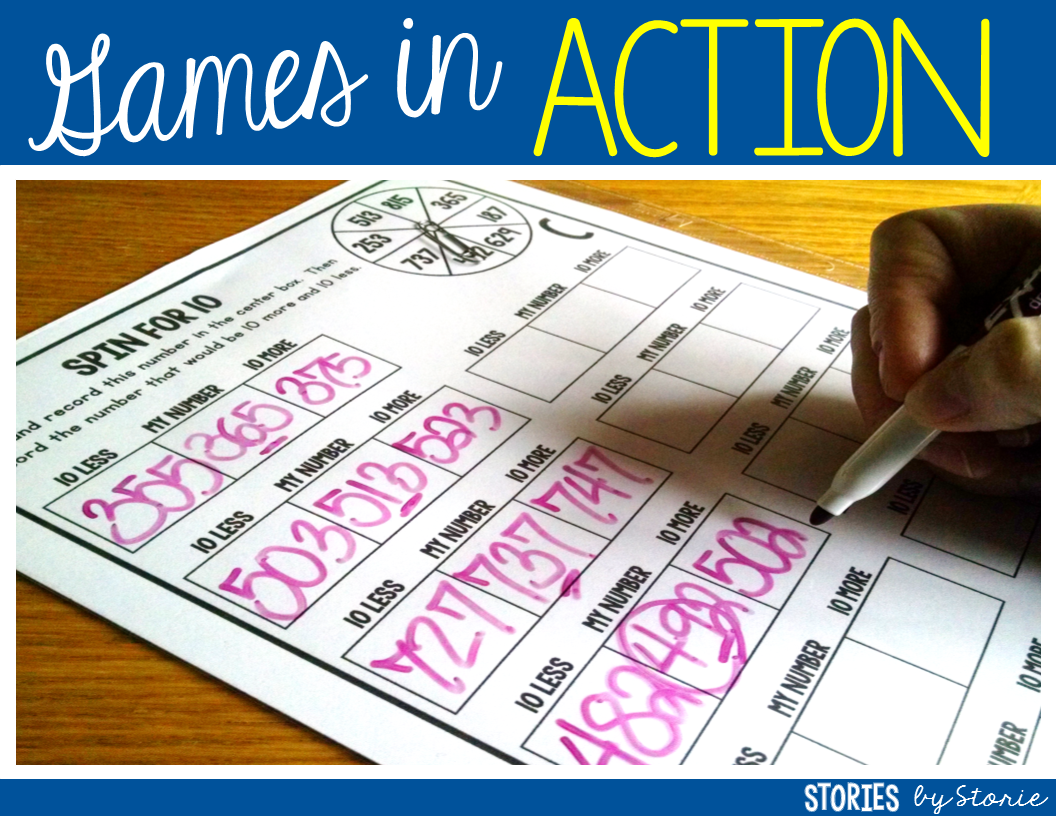 Place Value Games with Spinners