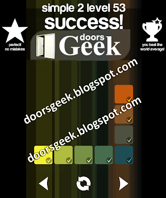 Blendoku [Simple 2] Level 53 ~ Doors Geek