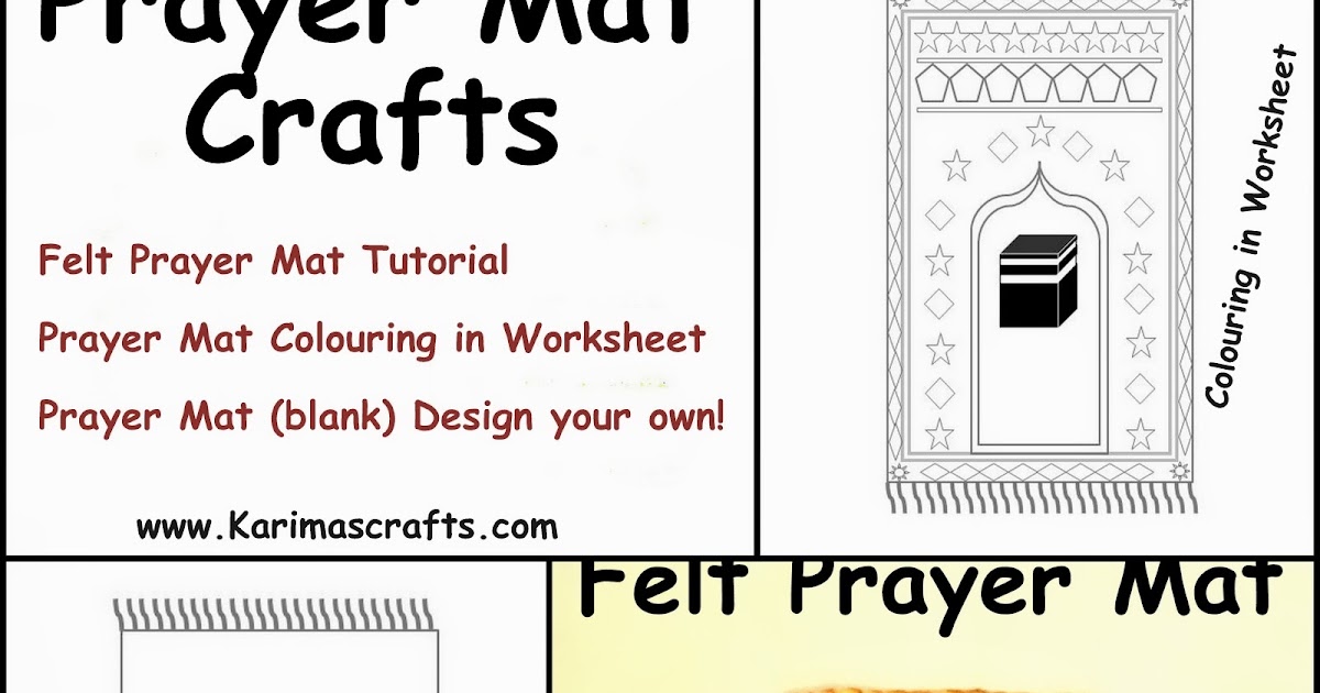 Karima's Crafts: Prayer Mat Crafts - 30 Days of Ramadan Crafts
