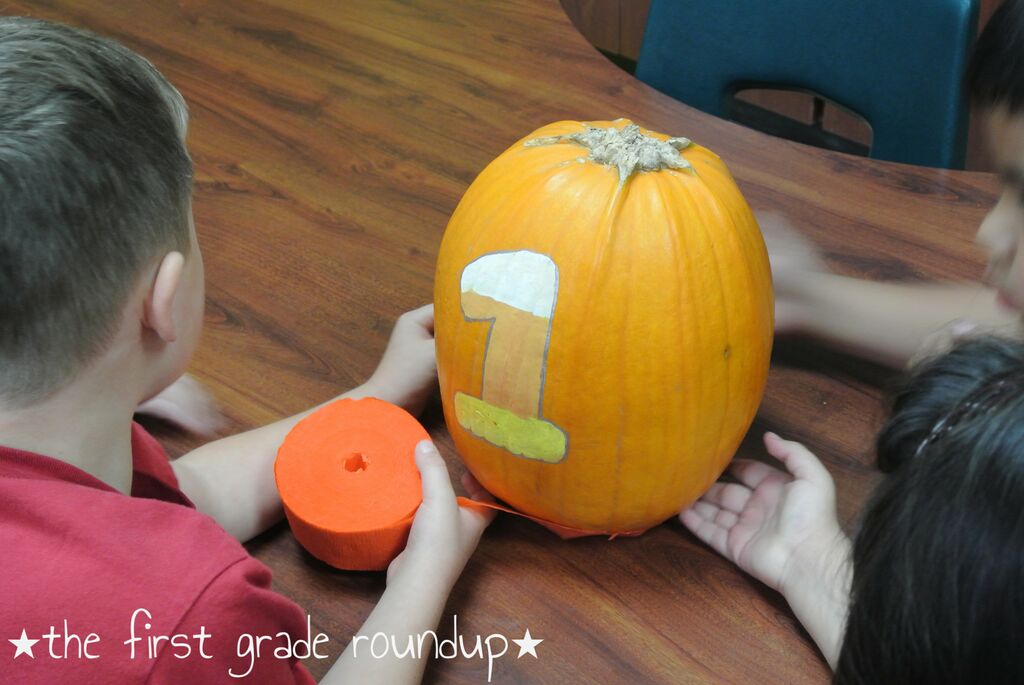 Pumpkin Measuring: Planning for Mistakes - The First Grade Roundup