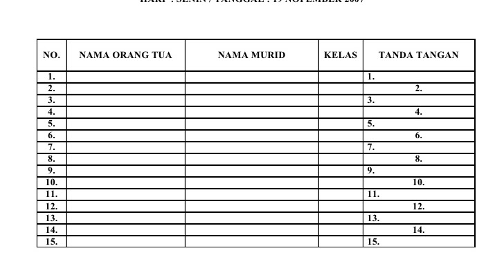 Format Daftar Hadir Guru Manual - Delinewstv Format Daftar Hadir Guru Manual - Delinewstv