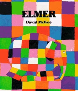 Kindergarten Library Lessons: ELMER, the Patchwork Elephant