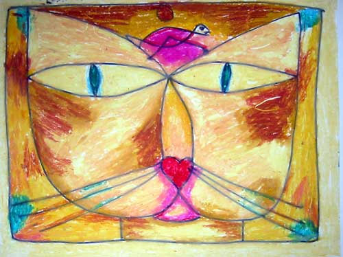 Artist: Paul Klee - Cat and Bird