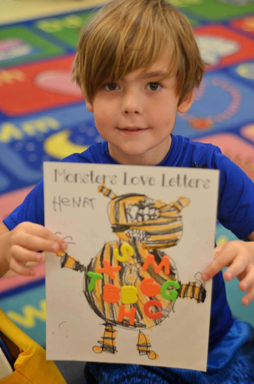 A Place Called Kindergarten: monsters love letters