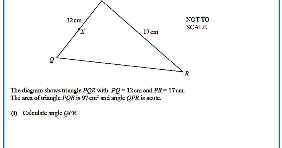 Area of a Triangle using Trigonometry - CIE Math Solutions