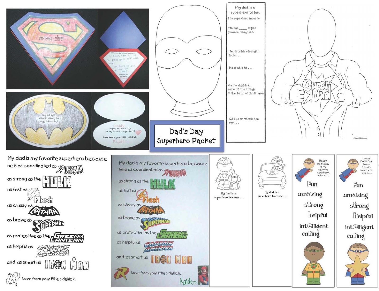 Father's Day Superhero Packet - Classroom Freebies