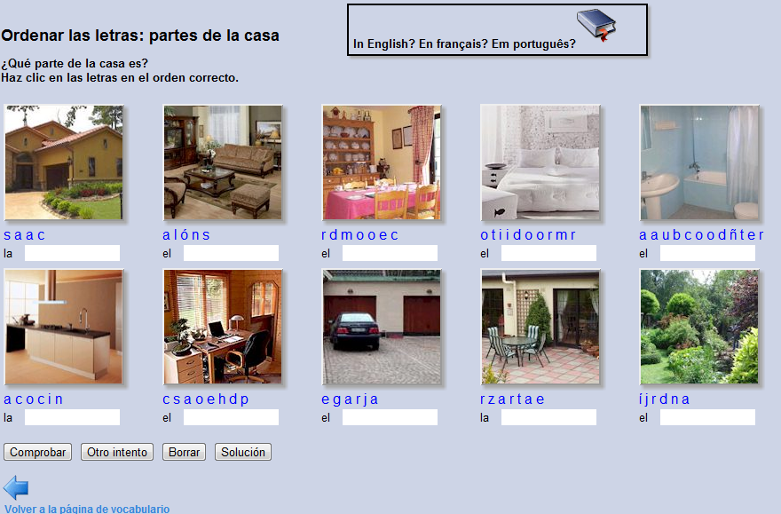 LOGOPEDIA Y EDUCACIÓN: PARTES DE LA CASA