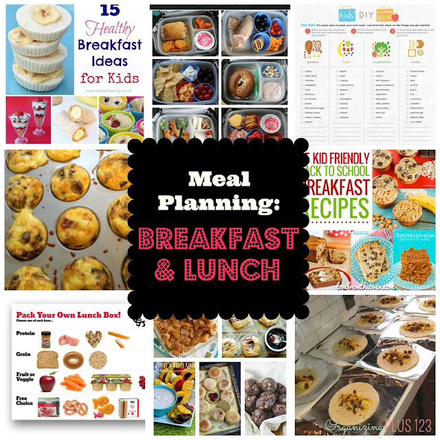 Organizing Plus 123: Back-to-School Series: Meal Planning [Breakfast ...