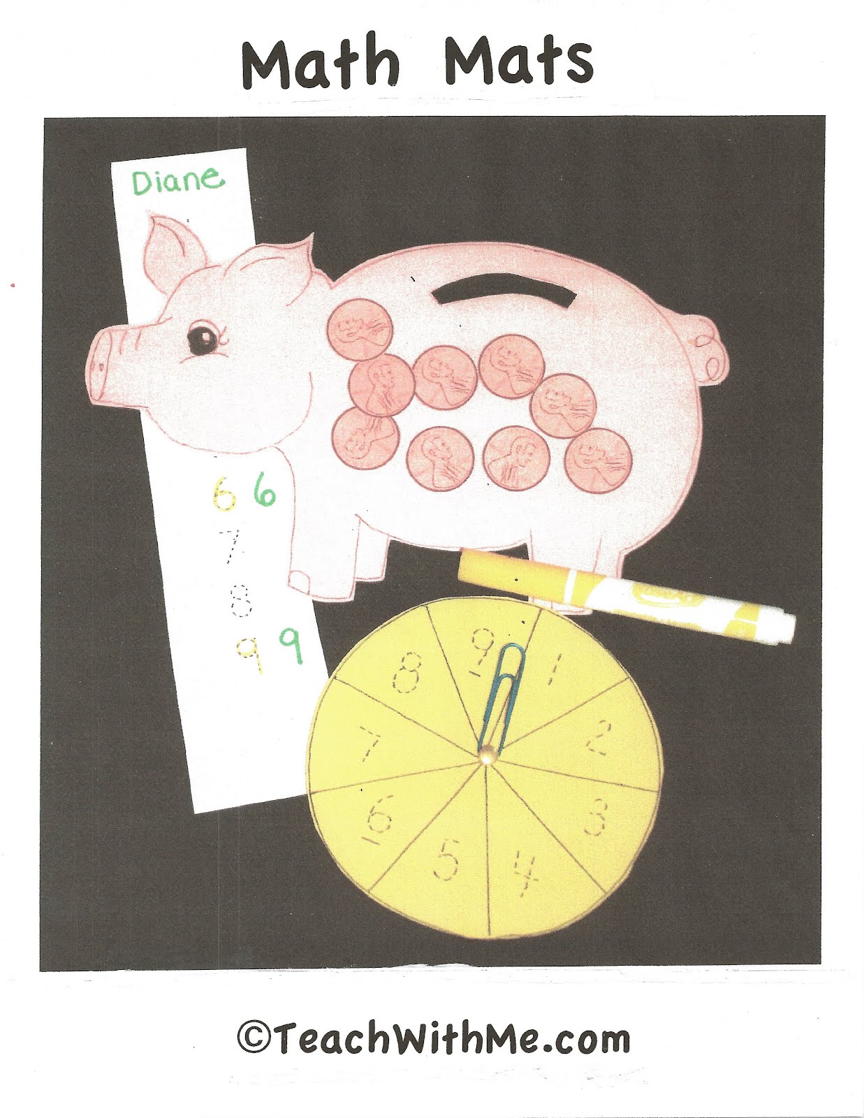 Classroom Freebies Too: PK-2: Math Mats Classroom Freebies Too: PK-2: Math Mats