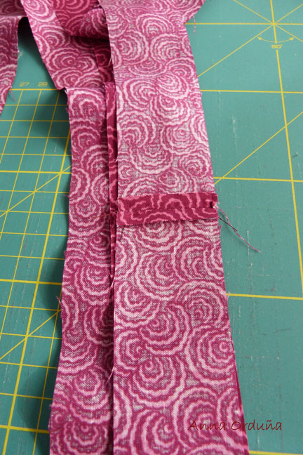 Anna Orduña - Mi Rincón de Patchwork: Tutorial: Bies simple para Quilts rectos