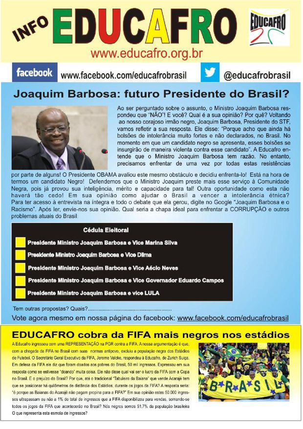 EDUCAFRO: Sede Regional Rio de Janeiro: Informativo Mensal